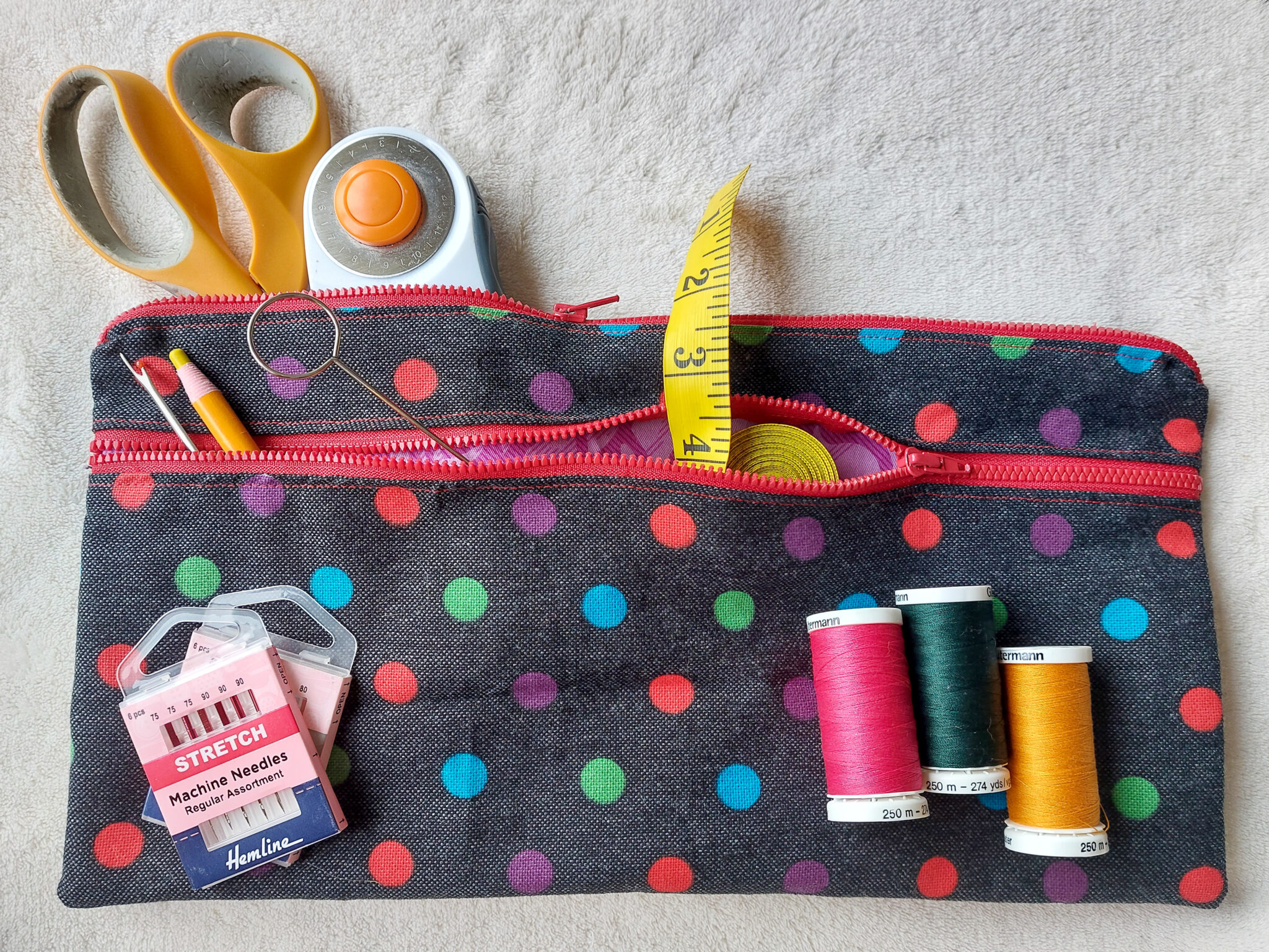 Double Cool Pencil Case Sewing Pattern | Waves & Wild